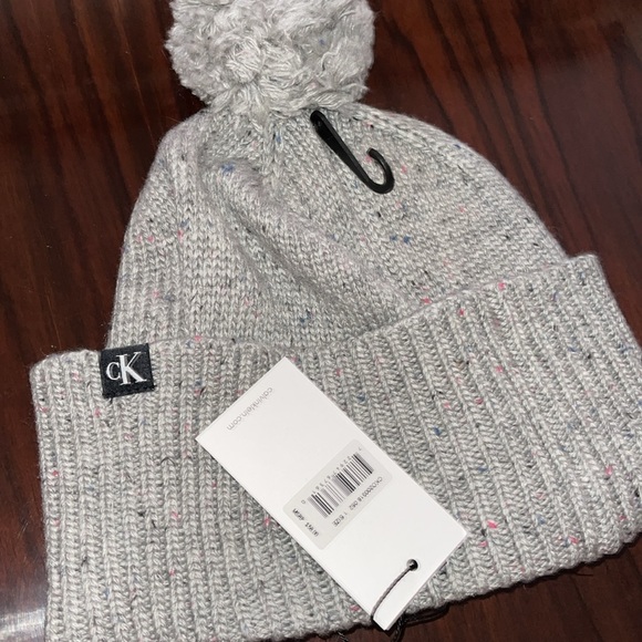 Calvin Klein | Accessories | Nwt Calvin Klein Womens Gray Monogram Logo ...